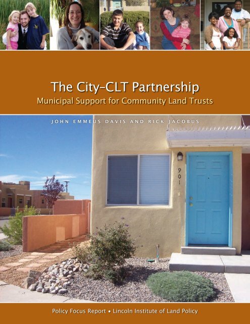 Lincoln Institute of Land Policy - City-CLT Partnership: Municipal ...