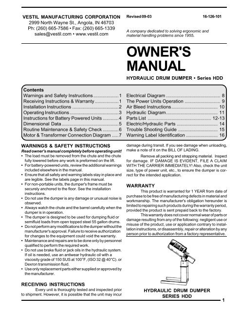 OWNER'S MANUAL