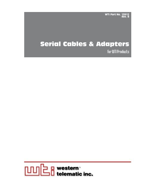 Serial Cables & Adapters - WTI