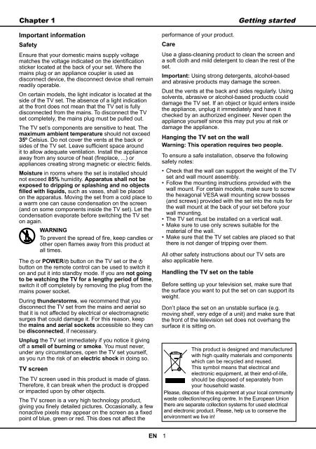 Download the user manual - Thomson