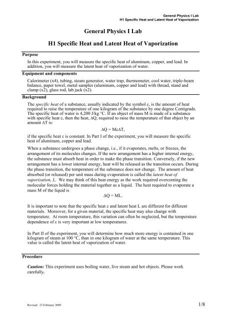 Specific Heat And Latent Heat Of Vaporization specific-heat-and-latent-heat-of-vaporization