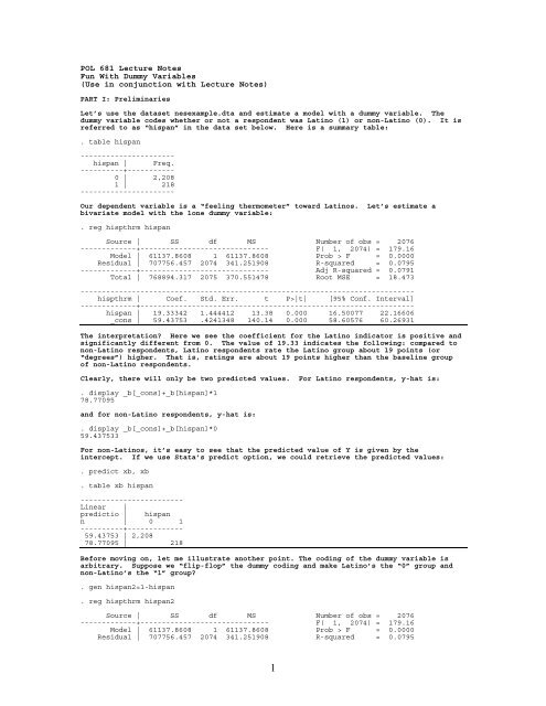 Stata Tutorial On Dummy Variables Pdf Format 6716