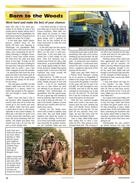 Mark Filer - Born to the woods - Forestry Journal