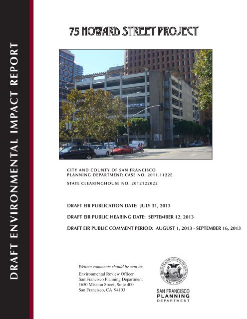 Draft EIR - San Francisco Planning Department