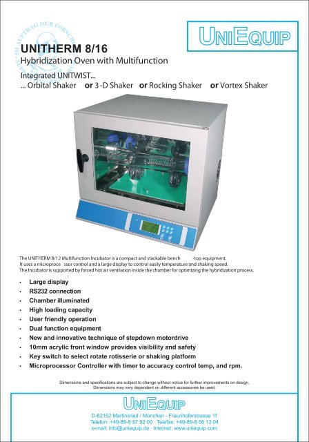 UNITHERM 8-16 - UniEquip