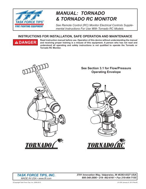 Tornado & Tornado RC Instruction Manual (pdf) - Task Force Tips
