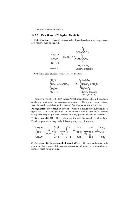 14.6.2 Reactions of Trihydric Alcohols - diacriTech