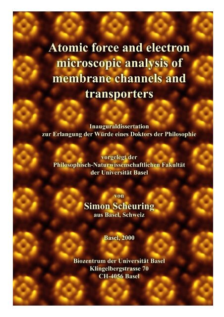 1. AFM and EM in structural biology - Simon Scheuring
