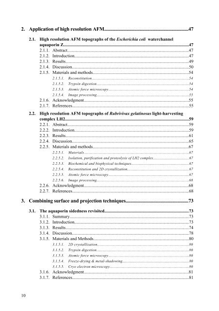 2. Application of high re