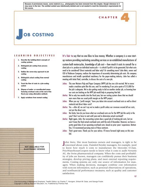 4 JOB COSTING - Pearson Learning Solutions
