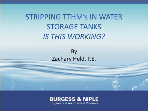 Stripping TTHM's in Water Storage Tanks - Is This ... - Ohiowater.org