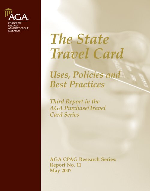 The State Travel Card - Uses, Policies and Best Practices - AGA