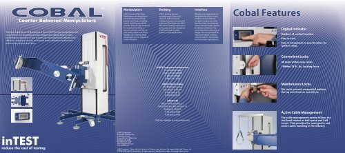 Cobal Family Brochure - InTest Corporation