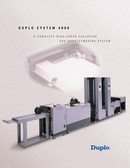 DUPLO SYSTEM 4000