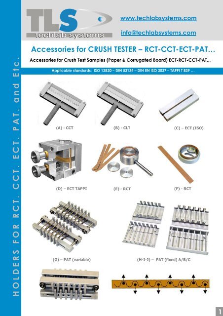 RCT-CCT-ECT-PAT… - Techlab Systems