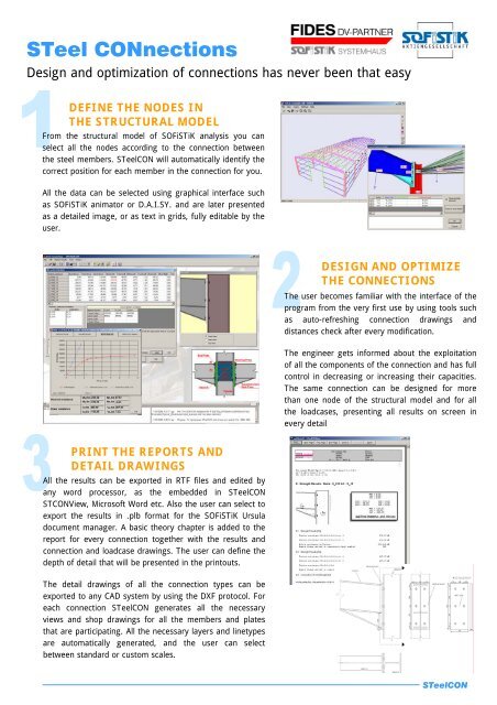 STeel CONnections - SOFiSTiK