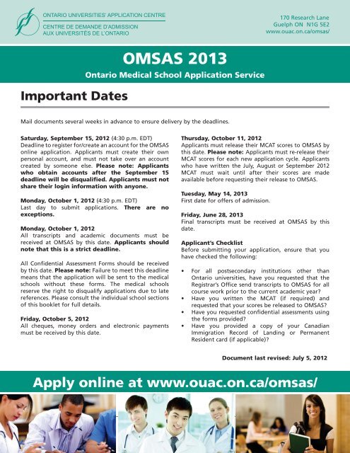 OMSAS Application Guide Tips 2023-2024 (Rare Advice)