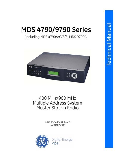 Technical Manual MDS 4790/9790 Series - GE Digital Energy