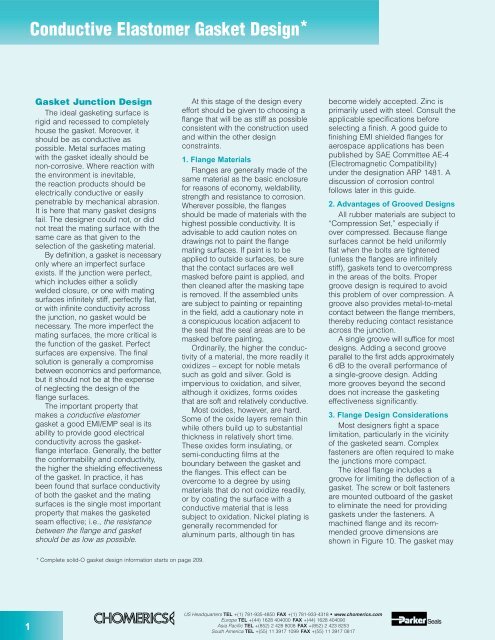 Conductive Elastomer Gasket Design* - Darcoid
