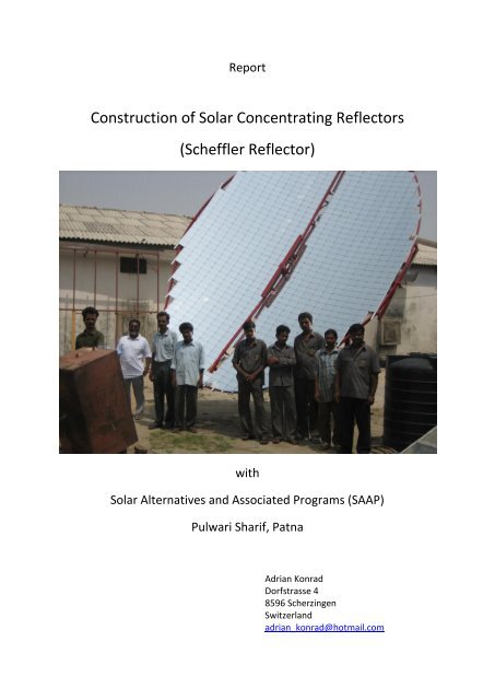 Scheffler Reflector - GloboSol