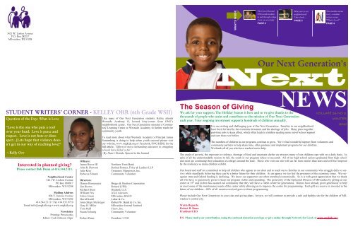 NEWS - Our Next Generation Kids