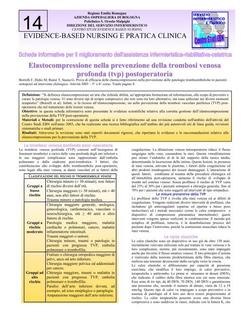 tvp - Evidence-Based Nursing