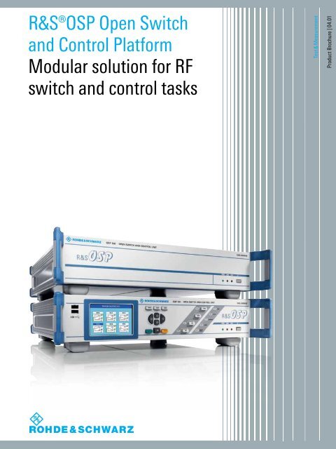 R&S®OSP Open Switch and Control Platform - Rohde & Schwarz