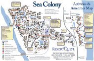 Sea Colony- Community Tram Map - ResortQuest Real Estate