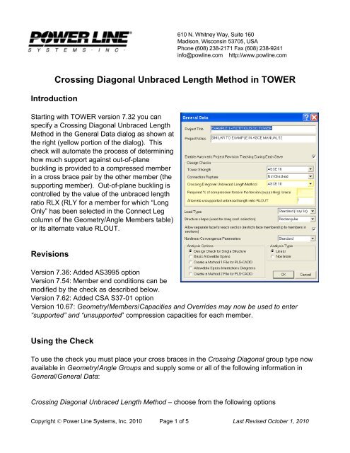 Crossing Diagonal Check - Power Line Systems