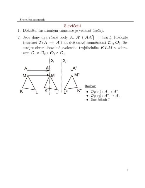 5.cvičení - Geometrie