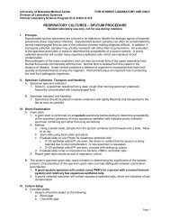 (BAL) Culture Procedure, Quantitative