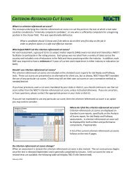 Score Interpretation Guide - nocti