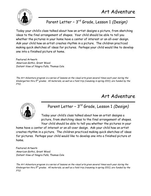 Parent Letters - Grade 3