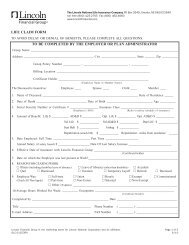 Disability Claim Form - Colonial Life