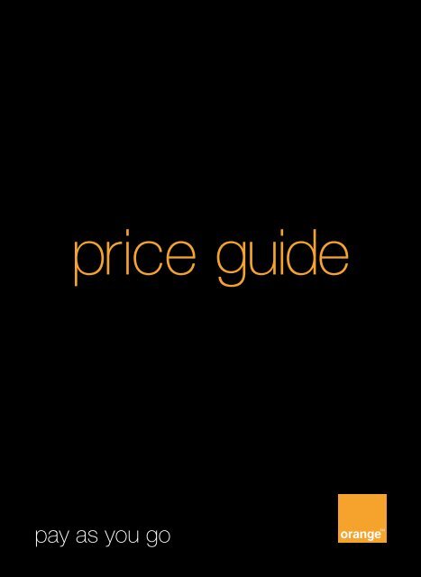 price guide - Orange