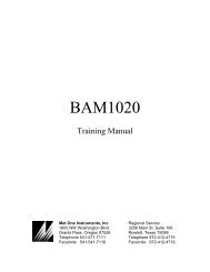 Service-BAM-1020 - Met One Instruments
