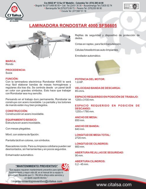 laminadora rondostar 4000 sfs6605 [11001037].cdr - Citalsa