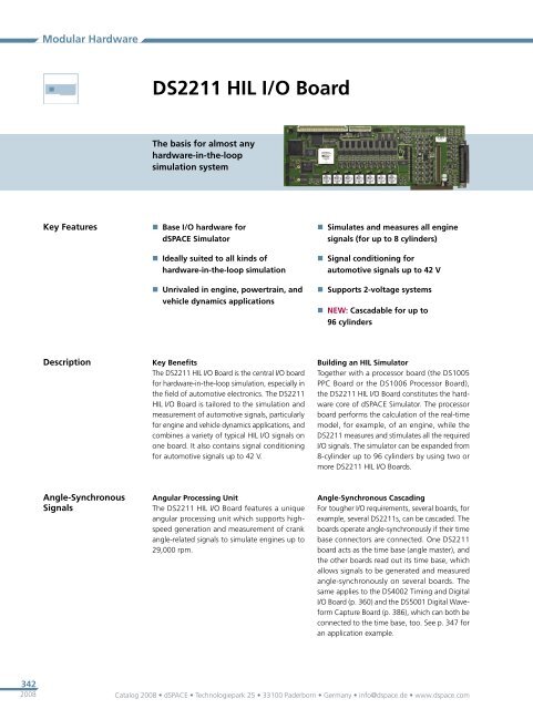DS2202 HIL I/O BoardBlock