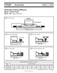 Titus Perforated Ceiling Diffusers | Shelly Lighting
