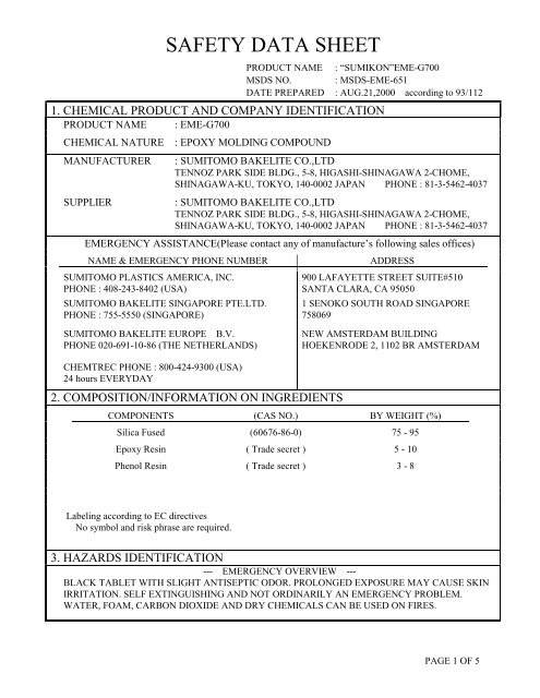 Safety data sheet - Maxim