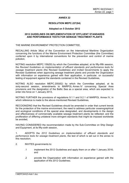 MEPC.227(64) - IMO