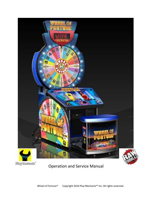 Operation and Service Manual - BMI Gaming