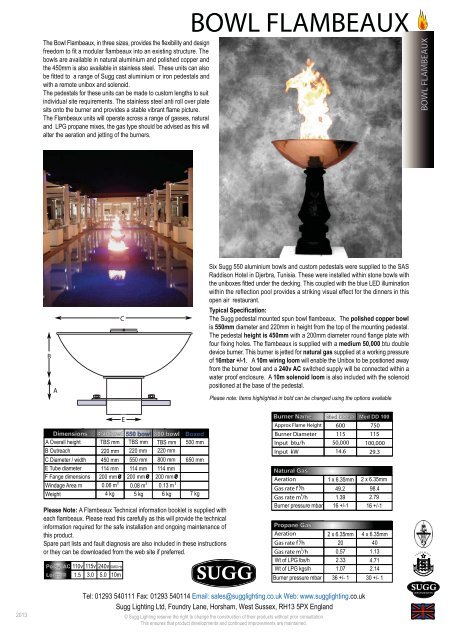 BOWL FLAMBEAUX - Sugg Lighting