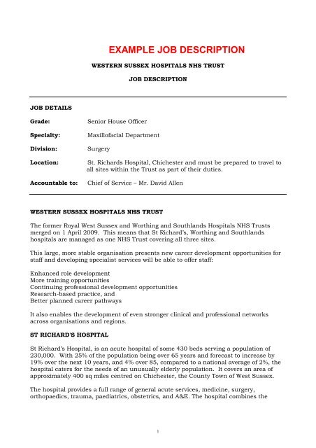 ST RICHARD'S HOSPITAL - KSS Deanery