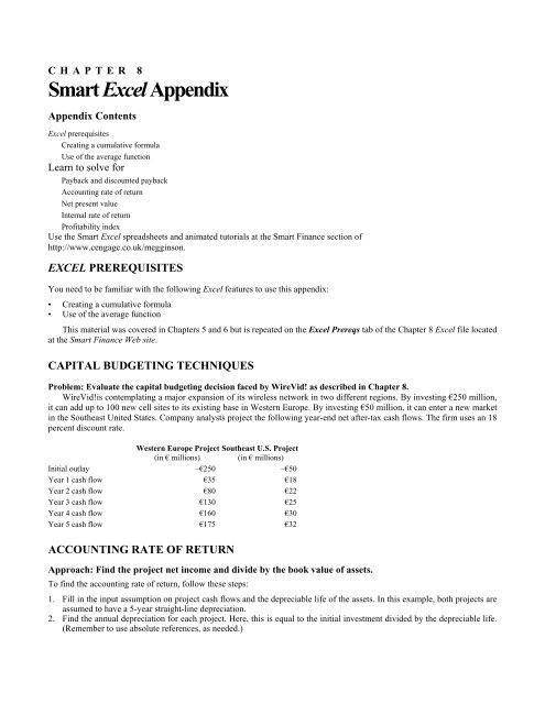 CHAPTER 8 - Cengage Learning