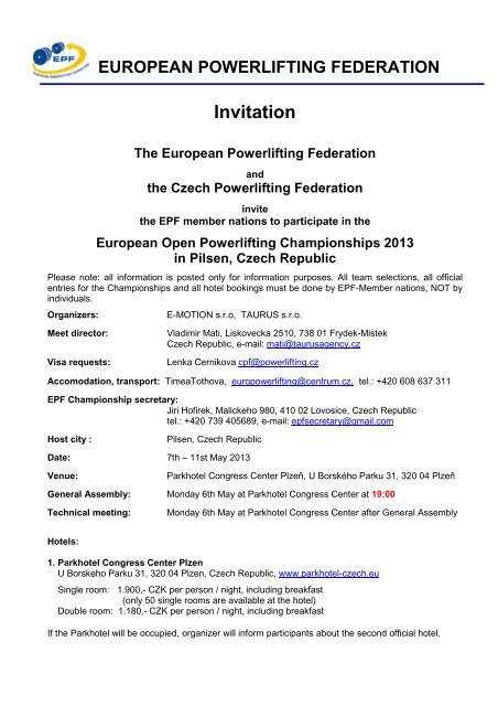 The European Powerlifting Federation