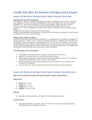 Sigma SD900 Refrigerated Sampler and All Weather Refrigerated ...