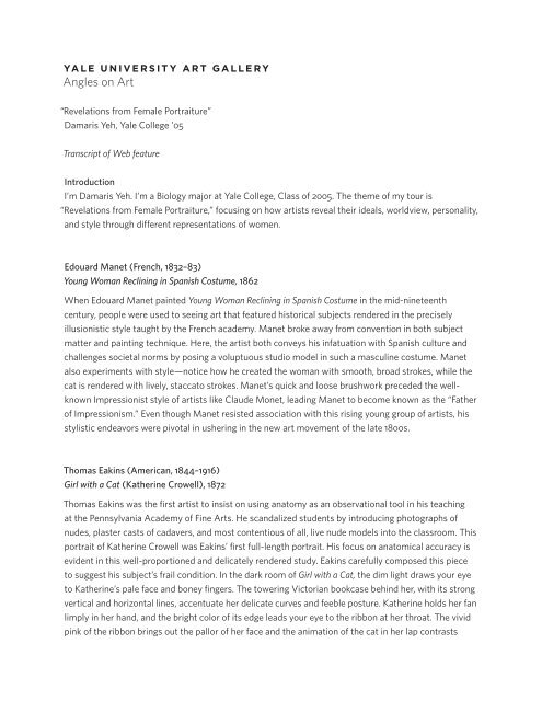 downloadable PDF. - yale university art gallery