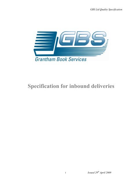 TBS Ltd - Grantham Book Services