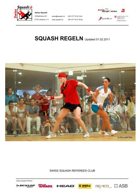 squash regeln - Squash Club Wohlen